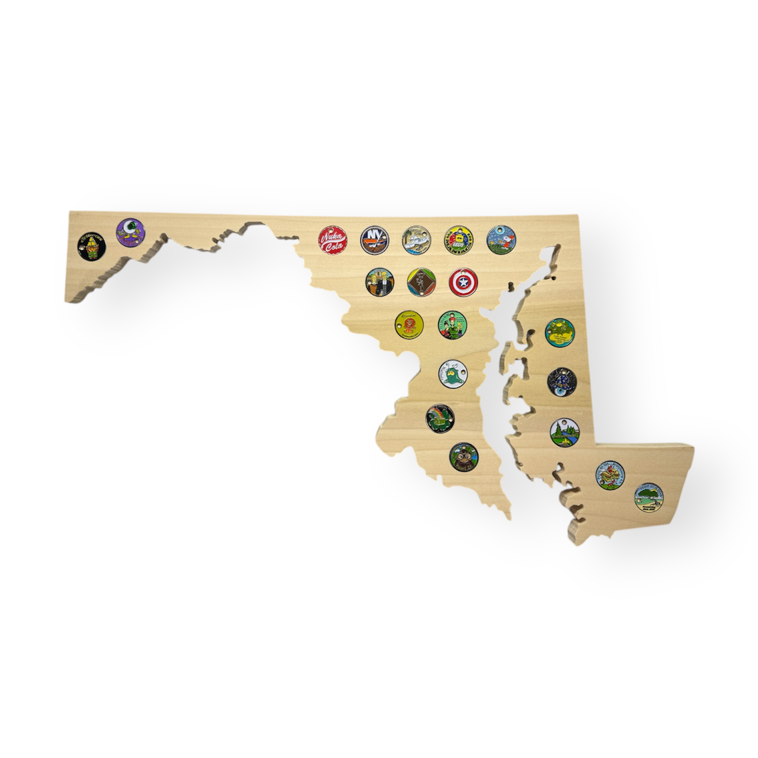 Pathtag Display | Maryland Shape – Cache Craft