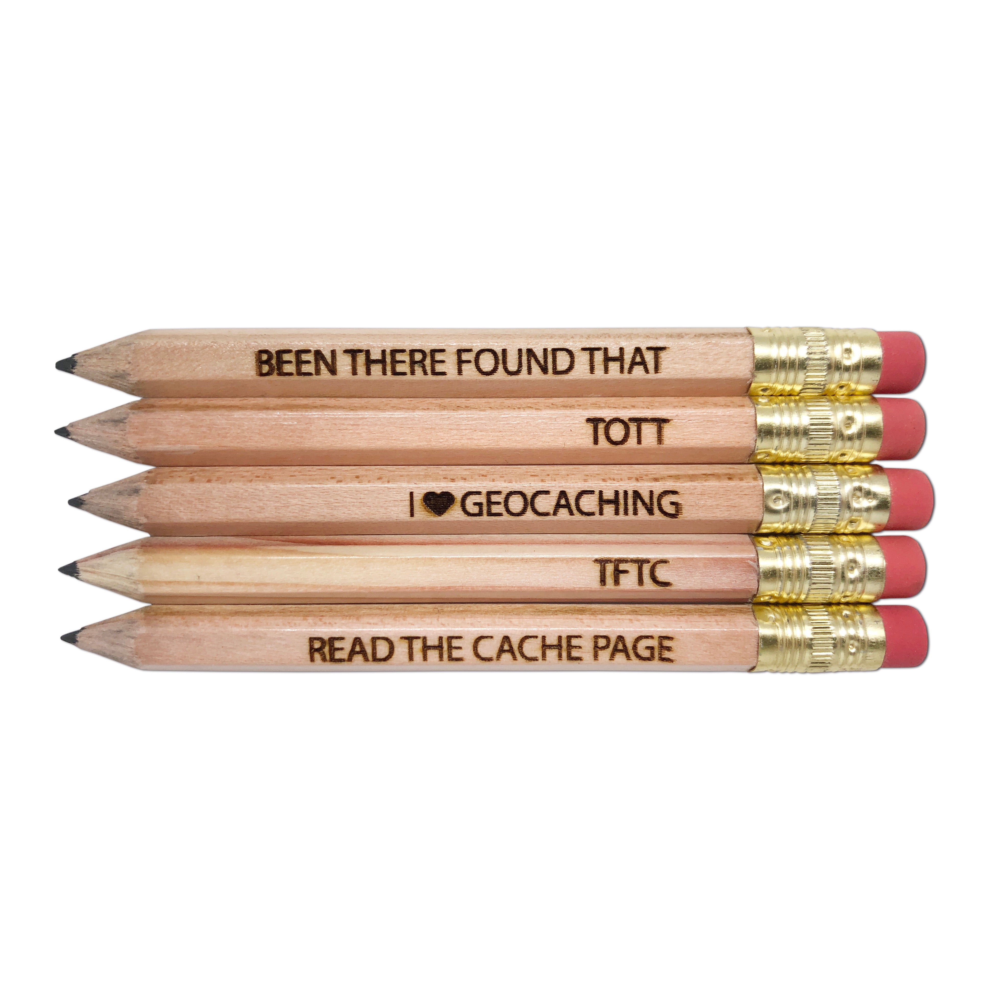 Half Pencils | Geocaching Phrases - Set A – Cache Craft